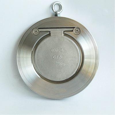 China Thin Type Wafer Swing Check Valve Single Plate A105N A182 F304 DN125 Metal Seat for sale