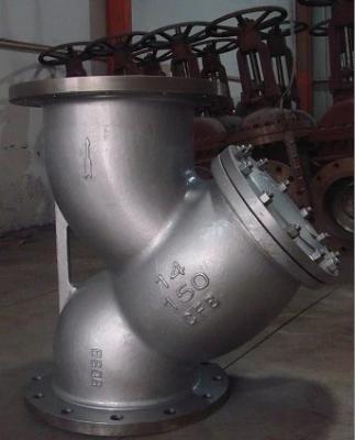 Cina il filtro degli ss y, la copertura del bullone, 14inch, CF8 il corpo, ss304 lo schermo, 40mesh, rf ha flangiato, classe 150 in vendita