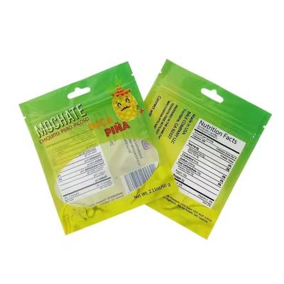 China Custom Printing Biodegradable Plastic Zipper Three Side Sealed Packaging Bag With Clear Window for sale