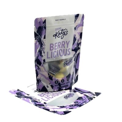 China Recyclable PET Mylar Ziplock Stand Up Pouch Bag Herbal Green Leaves Loose Black Coffee Doypack Sachet Matcha Tea Bag Storage for sale