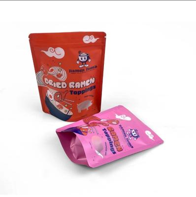 China Reusable Sealed Plastic Zipper Bag Biscuit Snack Food Stand-Up Pouch Moisture-Proof Sealed Packaging Bag for sale