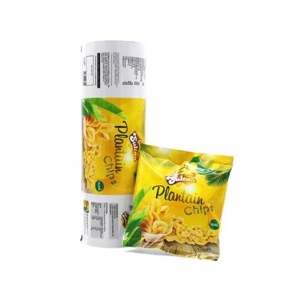 Китай Фабрика пищевой пленки из пластика Печать на заказ Пластиковая рулонная мелкая сумка Пленка для упаковки закуска / картофельные чипсы продается