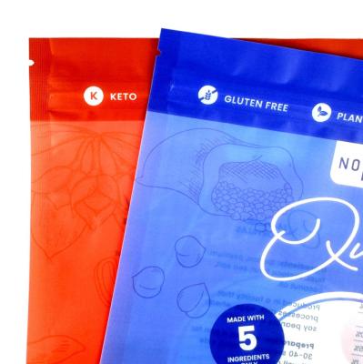 China Wholesale Custom Printing Three Sided Sealed Bag, Food Grade Polyethylene Plastic Bag, With Window And Reusable Biscuit Zipper for sale