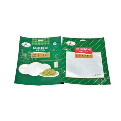 Cina Sacchetto di imballaggio con cerniera sigillata a 3 lati in plastica può essere personalizzato, sigillato termicamente e sigillato nuovamente ed è un sacchetto di imballaggio alimentare piatto in vendita