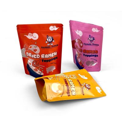China Reusable Sealed Plastic Zipper Bag Biscuit Snack Food Stand-Up Pouch Moisture-Proof Sealed Packaging Bag for sale