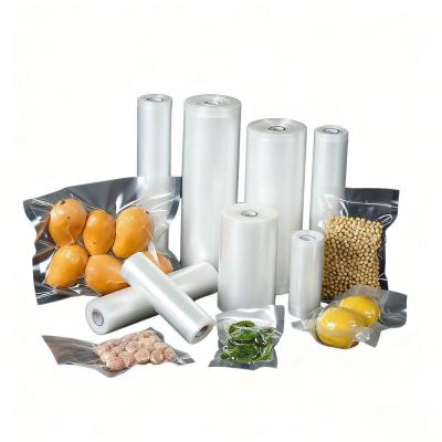 Китай Заказ напечатанный оптовый прозрачный нейлоновый вакуумный пакет односторонний прозрачный пакет для мяса или овощей продается