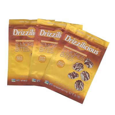 Cina L'imballaggio della chiusura lampo di Mini Aluminium Foil Stand Up dell'oro insacca l'imballaggio per alimenti del dolce di riso in vendita