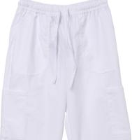 China Elastic Waist Draw String White Chef Pants for sale