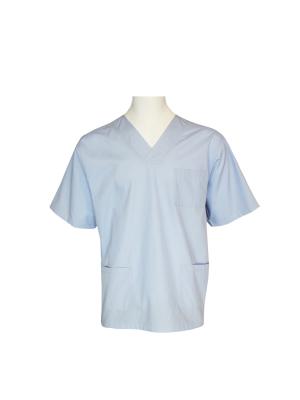 China 180 GSM Polyester65% Katoenen 35% Medische Eenvormig schrobt V-Kraag met 3 Zakken Te koop