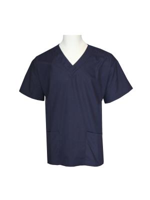 China 220 GSM Katoenen 60% Polyester40% Medische Eenvormig schrobt V - halsmarine Te koop