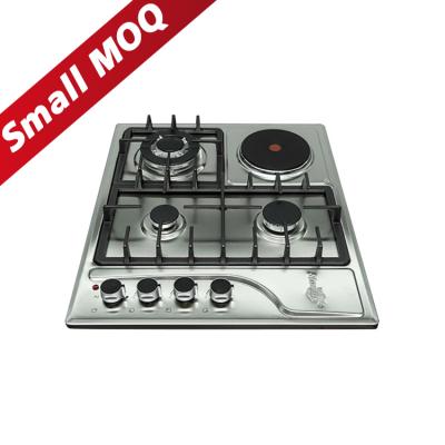 China Durable 4 Burner Gas Cooktop with Stainless Steel Finish and Safety Features Providing Operation in Busy Commercial Kitchens for sale