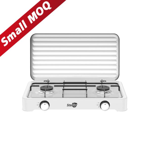 Quality 2.2KW Table Top Double Burner Gas Stove Two Burner Gas Cooktop For Kitchen for sale