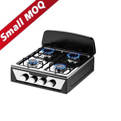 China High Power Four Burner Gas Stove Camping Stainless Steel 4 Plate Gas Stove for sale