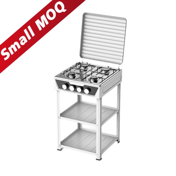 Quality Black Stainless Steel Four Burner Stove Manufacturer Top Flame Control Easy Cleaning Portable for sale