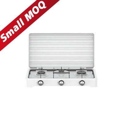China Stainless Steel Three Burner Gas Stove Offering High Durability and Consistent Heat for Cooking Applications for sale