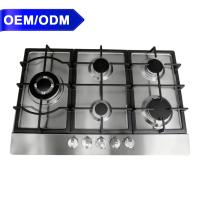 Quality 5 Burner Stainless Steel Built In Stove Liquefied Natural Gas Battery Electric for sale