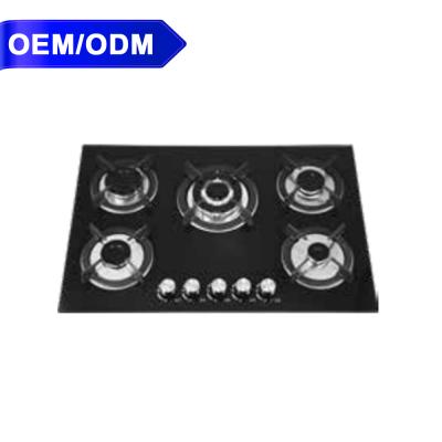 China Flameout Protection 5 Burner Gas Stove Household 76cm Gas Stove Dustproof for sale