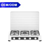 Quality Table Top Five Burner Gas Stove Safety Operation 5 Hob Gas Cooker Easy Cleaning for sale