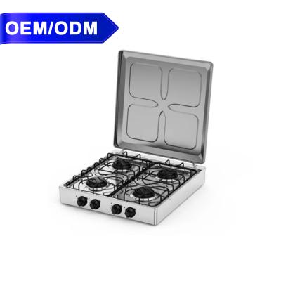 China Stainless Steel Gas Stove Professional Grade Stainless Steel Body Multiple Burner Options Gas Usage Ideal for Food Service Industry for sale
