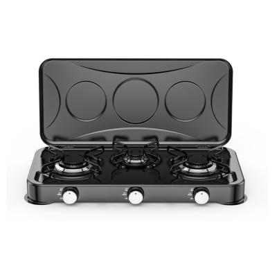 China Portable Outdoor Three Burner Gas Stove with Energy-Saving and Fast Heating Features for sale