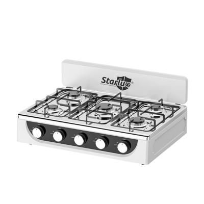 China Five Burner Gas Stove commercial cooking range with multiple burners providing versatile cooking options for restaurants for sale