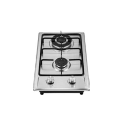 China 2 Burner Gas Cooktop Heavy Duty Stainless Steel with Safety Features Designed for Professional Food Service Applications for sale