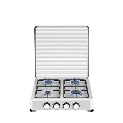 China Durable Four Burner Gas Stove with Stainless Steel Surface and Easy Ignition Suitable for Commercial Kitchens and Restaurants for sale
