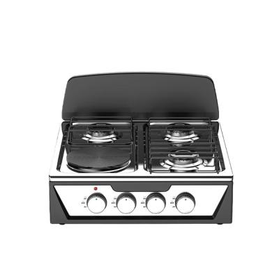 China Four Burner Gas Stove gas cooking appliance featuring quick ignition and adjustable burner power designed for busy restaurant kitchens for sale