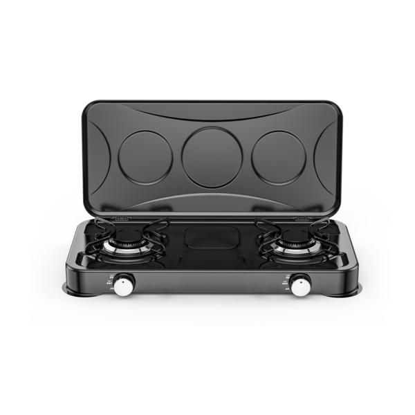 Quality Commercial Double Burner Gas Stove Designed for Heavy Duty Delivering Even Heat Distribution and Long Lasting Performance for sale