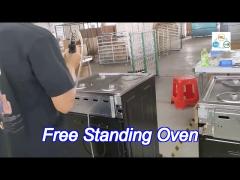20 inch stainless steel free standing oven 4 burner outdoor stove for kitchen use