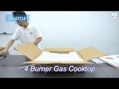 tempered glass built in gas stove battery powered auto ignition trending 76cm for household