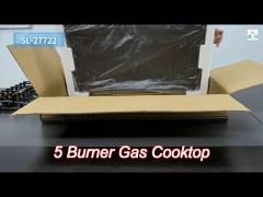 five burner built in 86cm gas cooktop 201 stainless steel corrosion proof for home