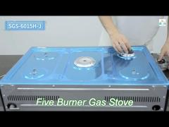 high power 5 burner gas stove with standing portable energy efficiency