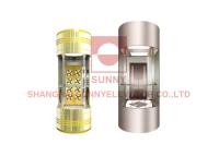 China Small Machine Room Circular Square Panoramic Elevator Lift 1000kg for sale