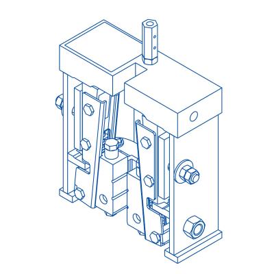 China 600-1600Kg P+Q Elevator Progressive Safety Gear For Access Elevator Parts for sale