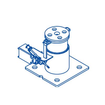 China Access Elevator Parts Elevator Oil Buffer With Rated Speed ≤1.75m/S for sale