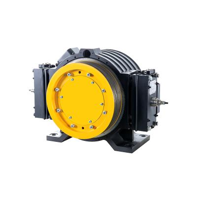 China 2:1 Traction Ratio 1.0~1.75m/s Speed Compact Structure Elevator Gearless Motor Replacement Parts for sale