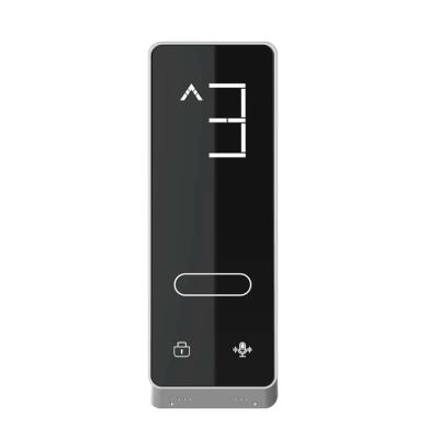 China Infrared Touch Induction Elevator LOP with Tempered Glass Panel and RS485 Communication for sale