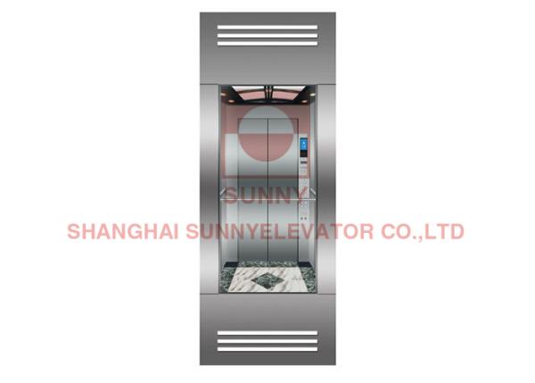 Sound Insulation Panoramic Elevator Machine Room Less Traction Elevator