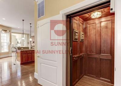China AC Drive Type Residential Home Elevators Small Home Lift With Brushed Stainless Steel for sale