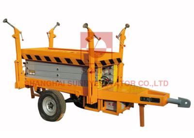 China 2300kg Load Aerial Work Hand Push Mobile Scissor Lifts Remove Control for sale