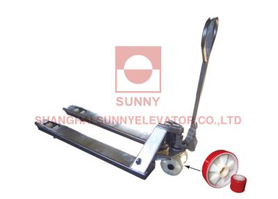 China DC Motor 3 Ton Stainless Steel Manual Pallet Truck With DC Motor for sale