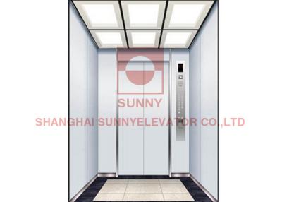 China Elevador de acero inoxidable del pasajero de la cortina 1200×1000M M MRL de la luz en venta