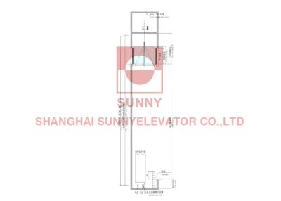 China 2000kg 1m/S MRL Hydraulic Traction Elevator Compact Structure Low Running Noise for sale