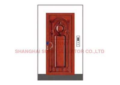 China VVVF Control System Passenger Elevators With Wood Grain Decorative Steel Plate for sale
