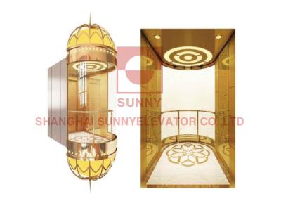 China 2.5m/S Braille Button Vvvf Panoramic Elevator Without Machine Room for sale