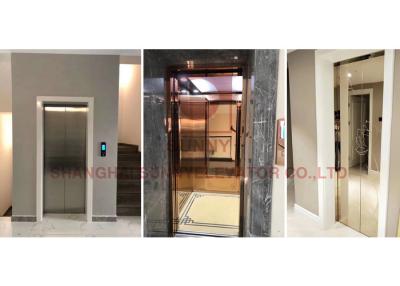 China 400kg SUS304 Hydraulische luxe moderne pitloze woonhuislift for sale