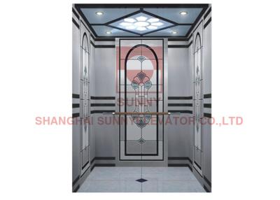 China Mirror Etched Vvvf  Passenger Home Elevator , VVVF Inverter Elevator for sale