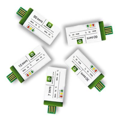 Cina Registratore temporaneo eliminabile di temperatura di USB del registratore automatico di dati dei frutti di mare del FCC in vendita