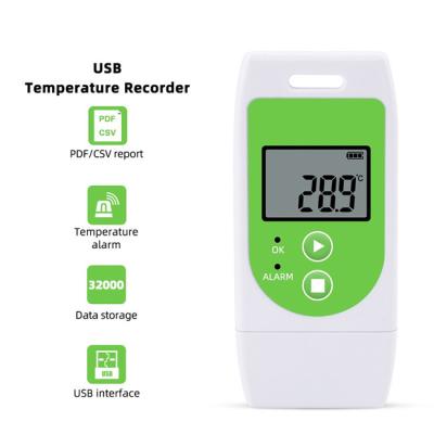 China Monitoração de temperatura impermeável do registador de dados de USB para a medicina à venda